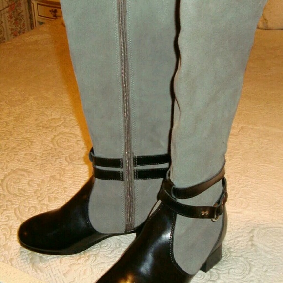 Chadwicks | Shoes | Chadwicks Womens Knee High Boots Leather Zip Up ...